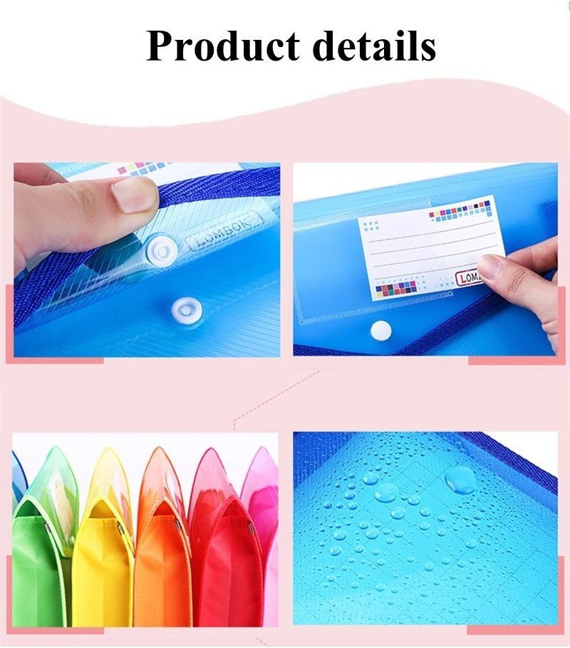 A3 / A4 / A5 / FC Horizontal Color Organ Bag Office Test Paper Storage ...