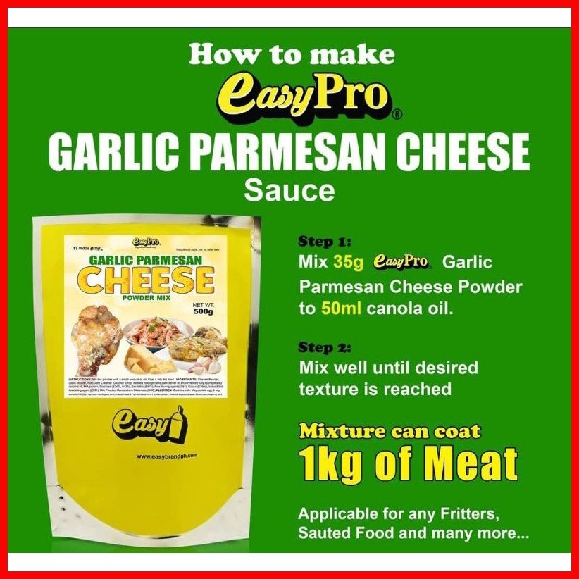 ♀ Easy Pro Garlic Parmesan 500g | Shopee Philippines