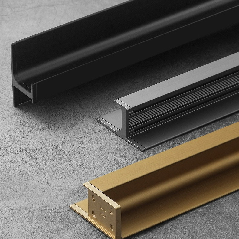 Modern Simple Long Cabinet Handle L-Shaped Wardrobe Drawer Handle ...