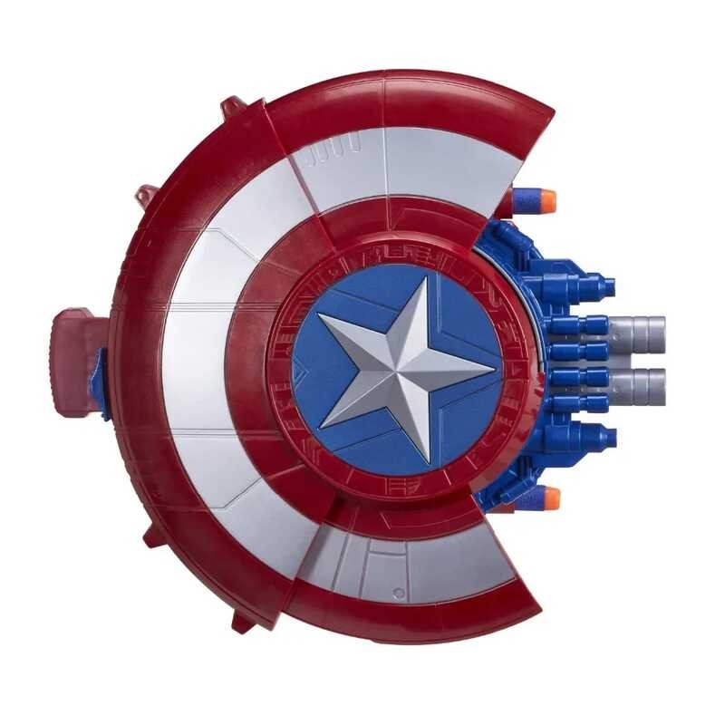 Cosplay [] superhero Captain America Shield soft nerf bullet launcher ...