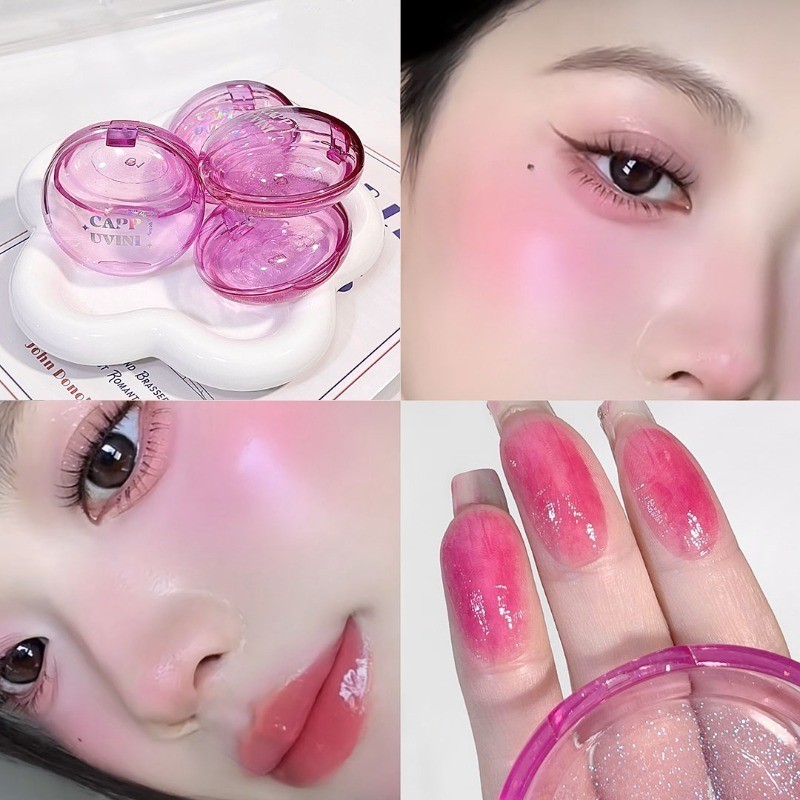 Cute Soft Mist Jelly Color Changing Blusher - Magic Warm Change Blush ...