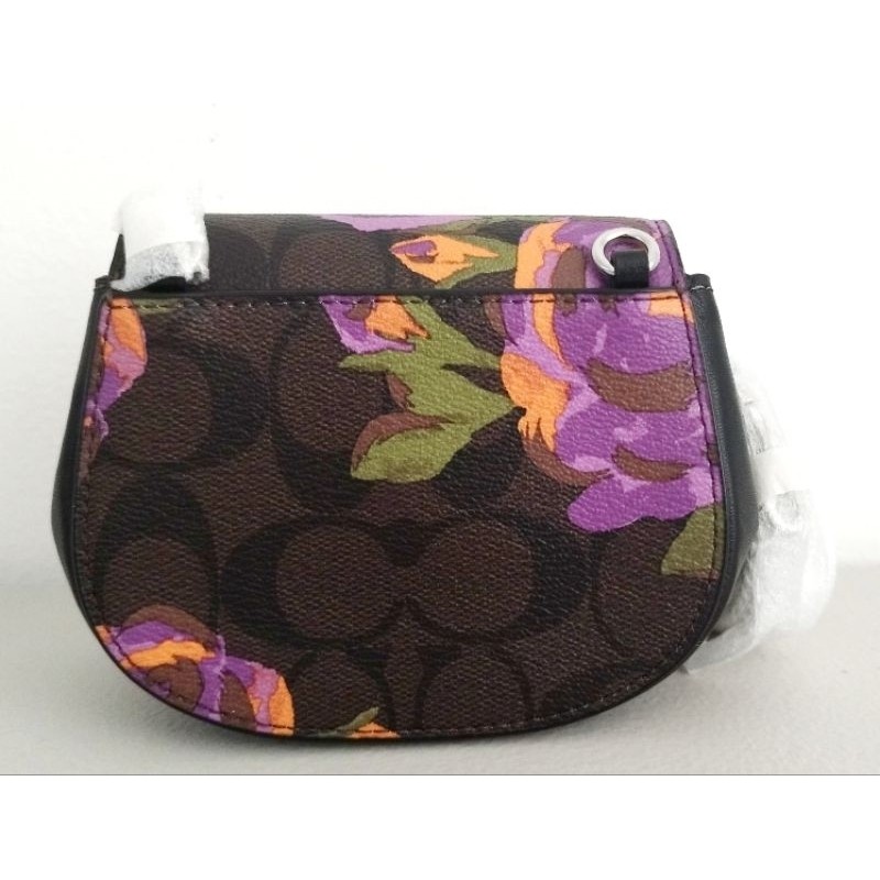 Original Coach Morgan Card Case On A Chain In Signature Canvas With ...