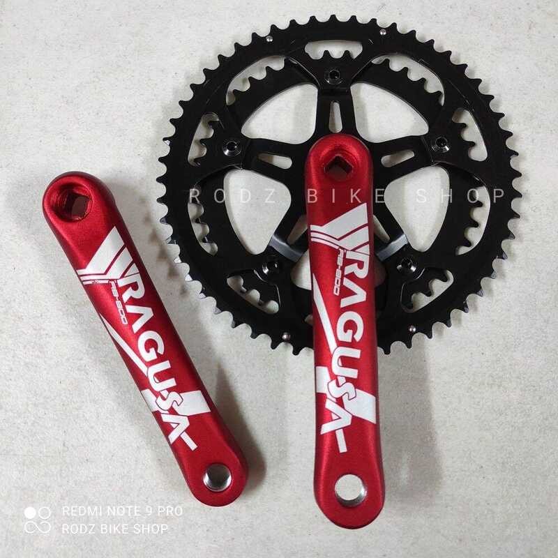LY RAGUSA Rb800 2X Road Square Type 2By 42T X 52T Alloy Crank Set Para ...