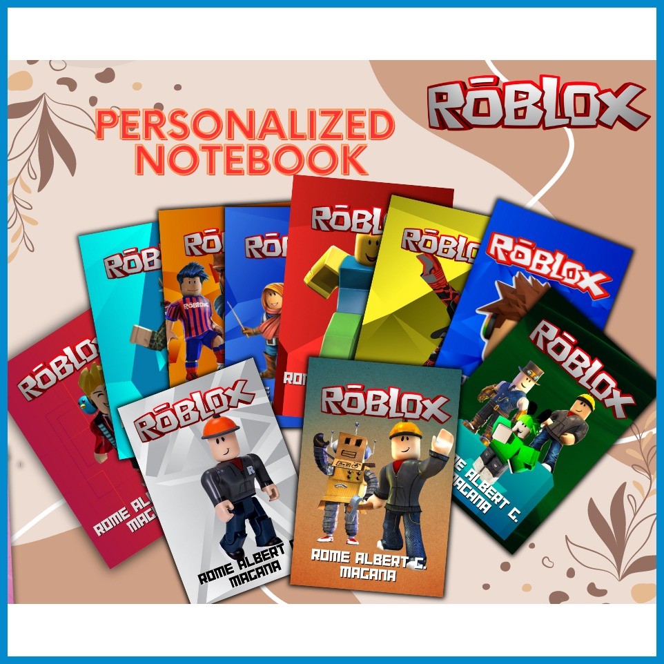 Customized Roblox Notebooks with photo top - per piece | Shopee Philippines