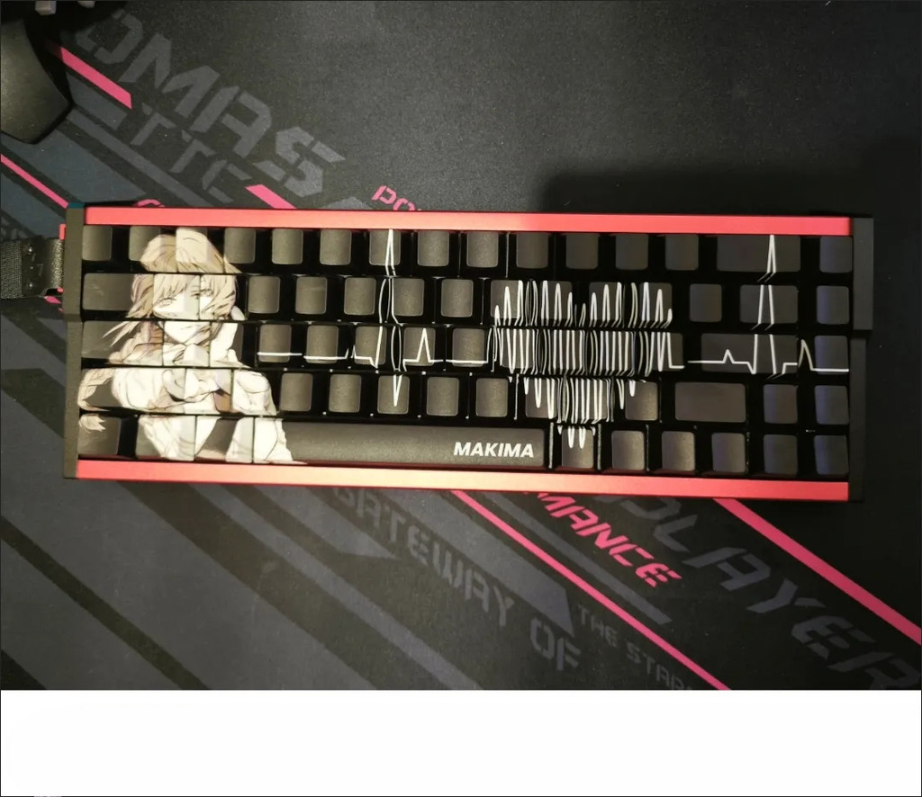 Makima Keycap Cherry Profile PBT Letter Side-engraved Light ...