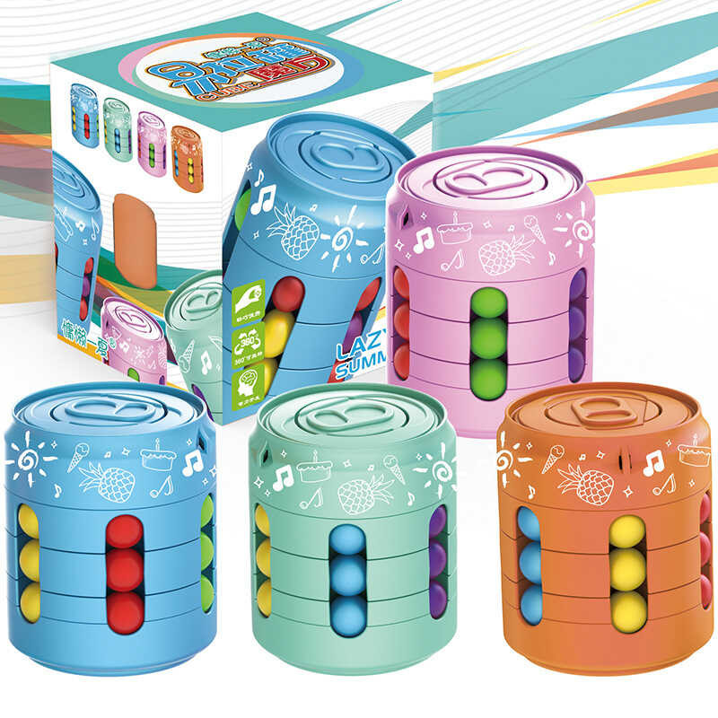 Easy to pull can Rubik's Cube Magic Bean Intelligence Stress Relief ...