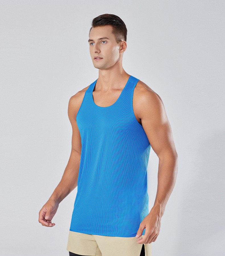Summer Couple's Solid Color Outdoor Marathon Sports Quick-Dry Tank Top ...