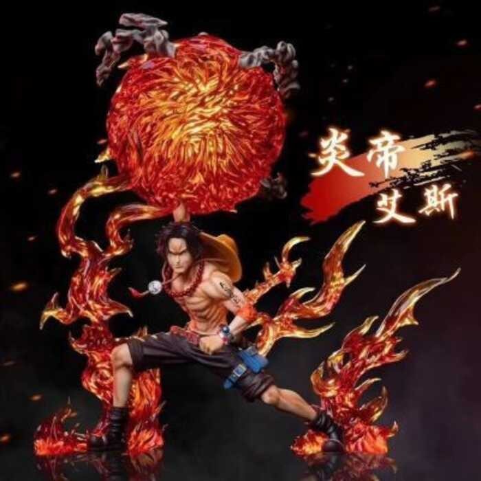 One Piece series GK PT Flame Emperor Fire Fist Ace Anime | Shopee ...