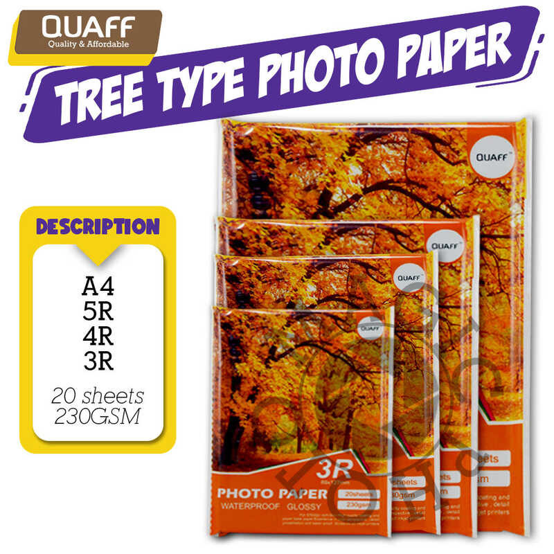 Magic Photo QUAFF Glossy Paper 180Gsm - 230Gsm A4 | 5R 4R 3R Size (20 ...