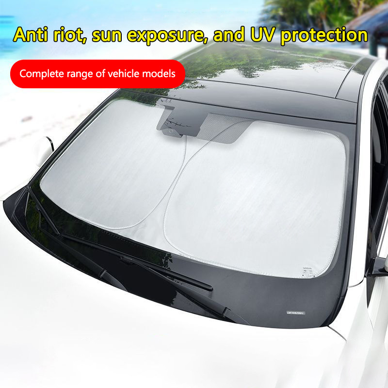 Car Folding Windshield Sunshade Cover Sun Window Protector For Tesla ...