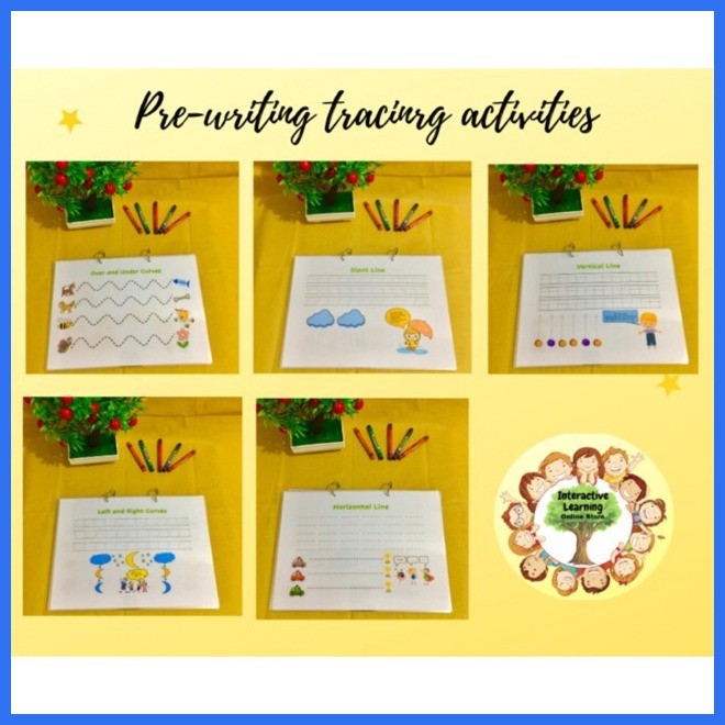 Pre-writing tracing activities Fully Laminated with or without Marker ...