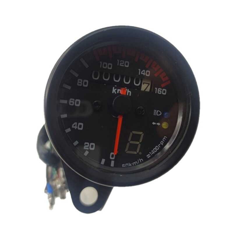 Odometer LED Km Meter Motorcycle Display Retro Tachometer Universal ...