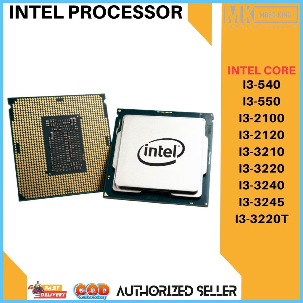 Intel Core i3 1st and 2nd and 3rd Gen Processor 2100 2120 3220 3240 ...