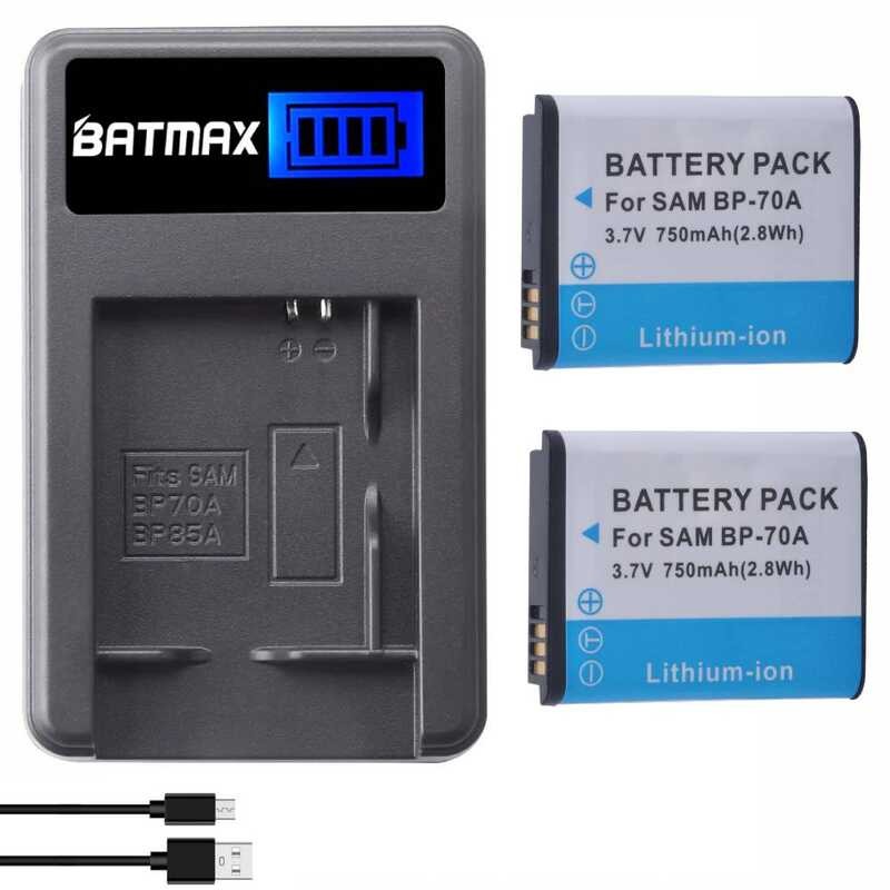 Batmax BP-70A 1ab6 BP70A Battery+LCD Charger para ST95 ST100 ST6500 ...