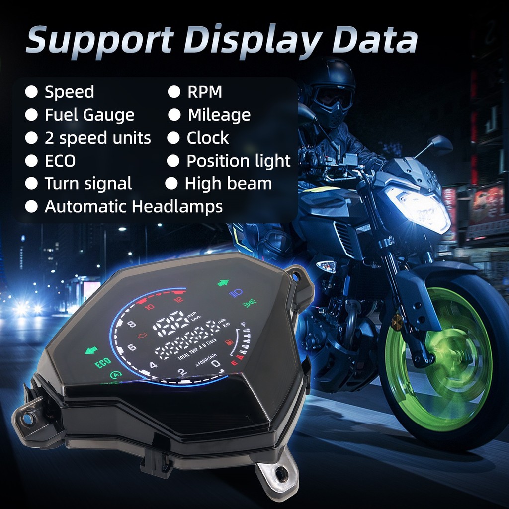 For YAMAHA Mio125 MIO i125 Mio110 Mio M3 METER DIGITAL Odometer LED ...