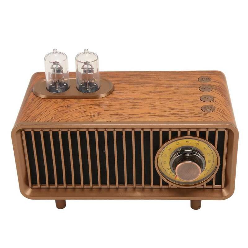 Mini [Newkits] Wooden FM Stereo Sound Radio Vintage Imitation Wood ...