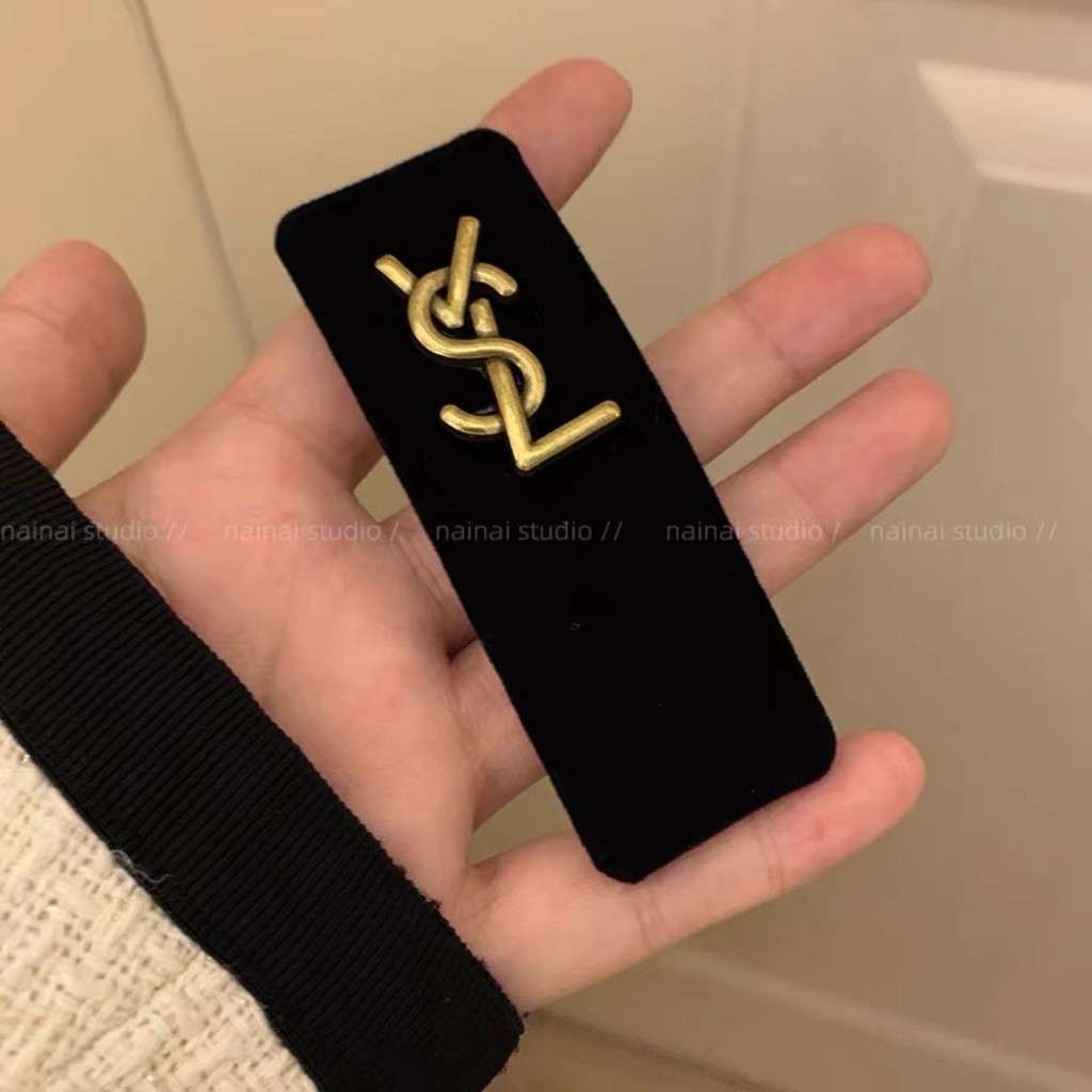 Summer Classy High-End ysl Letter Headband Simple Fashionable Black ...