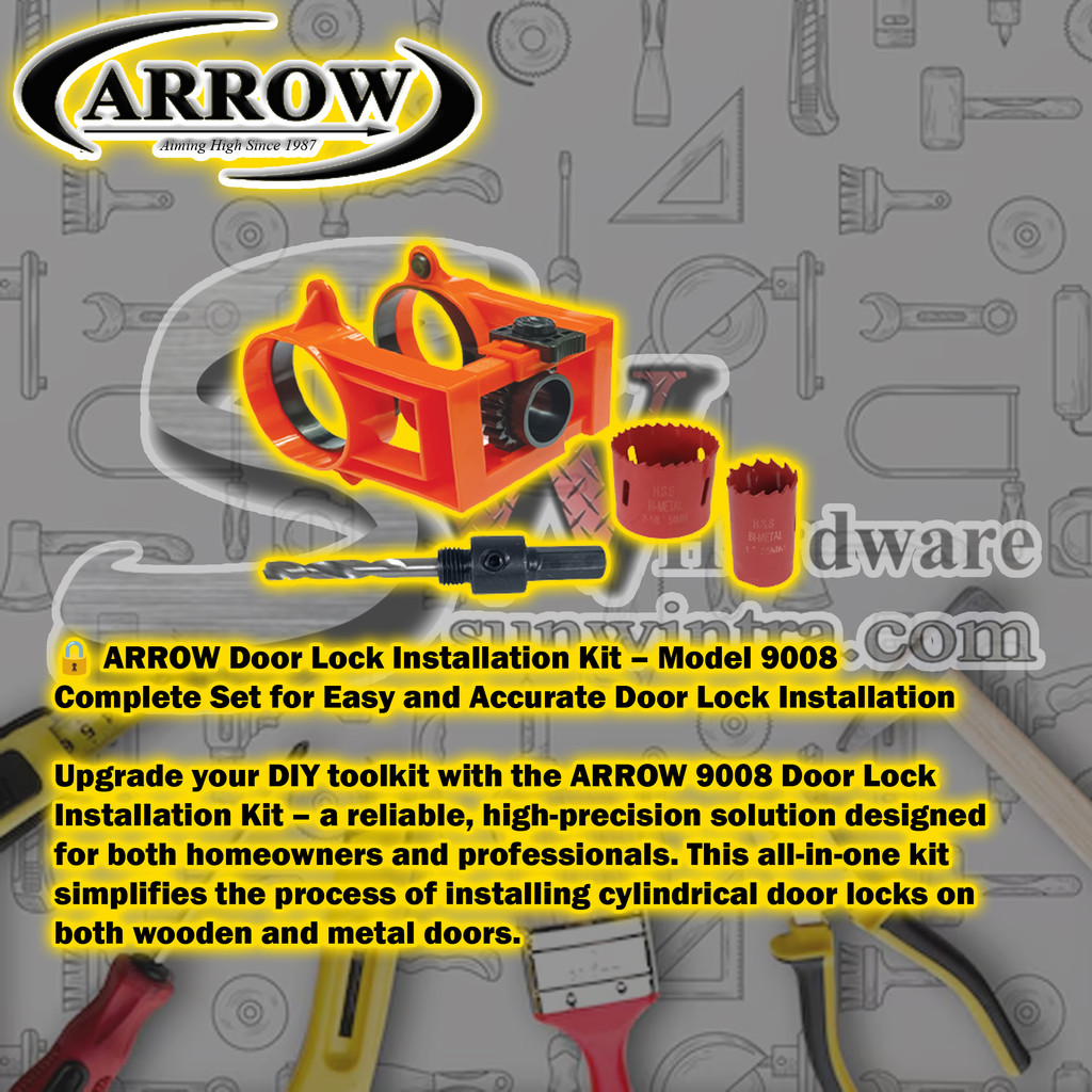 ARROW High Quality Door Lock Installation Kit 9008 | Shopee Philippines