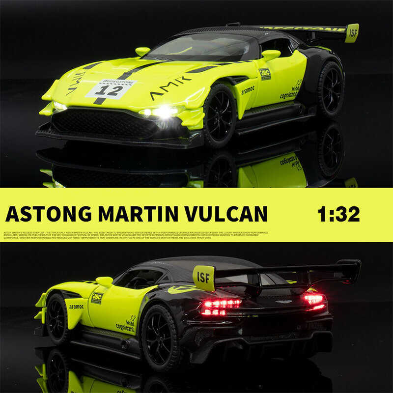 1:32 ★ LEO Aston Martin Vulcan Metal Diecast Alloy Model Truc For Kids ...