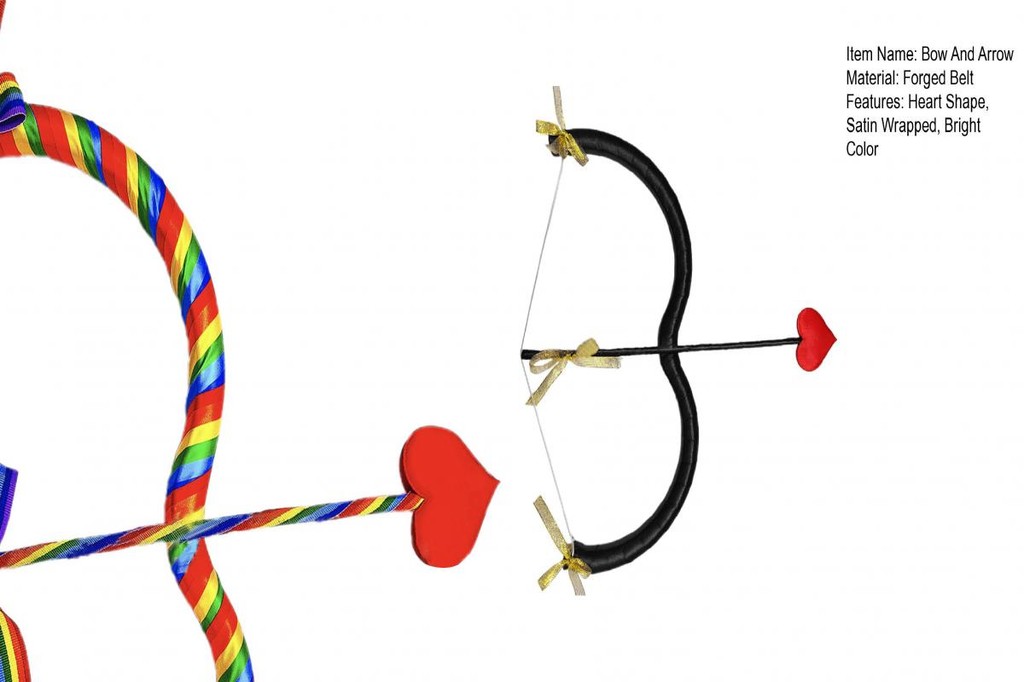 TRD Cosplay Prop Bow and Arrow Bow and Arrow Set Valentine's Day Heart ...