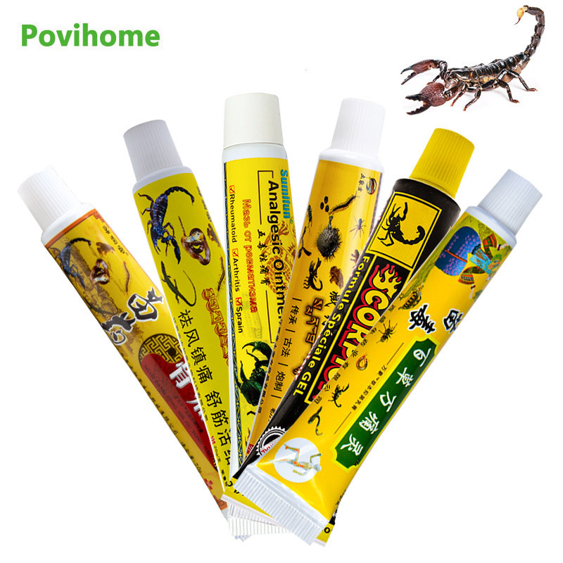 6 Types Scorpion Venom gesic Ointment Arthritis Joint Back Knee Pain ...