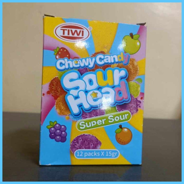Tiwi Chewy Candy Sour Head 12pcs | Shopee Philippines