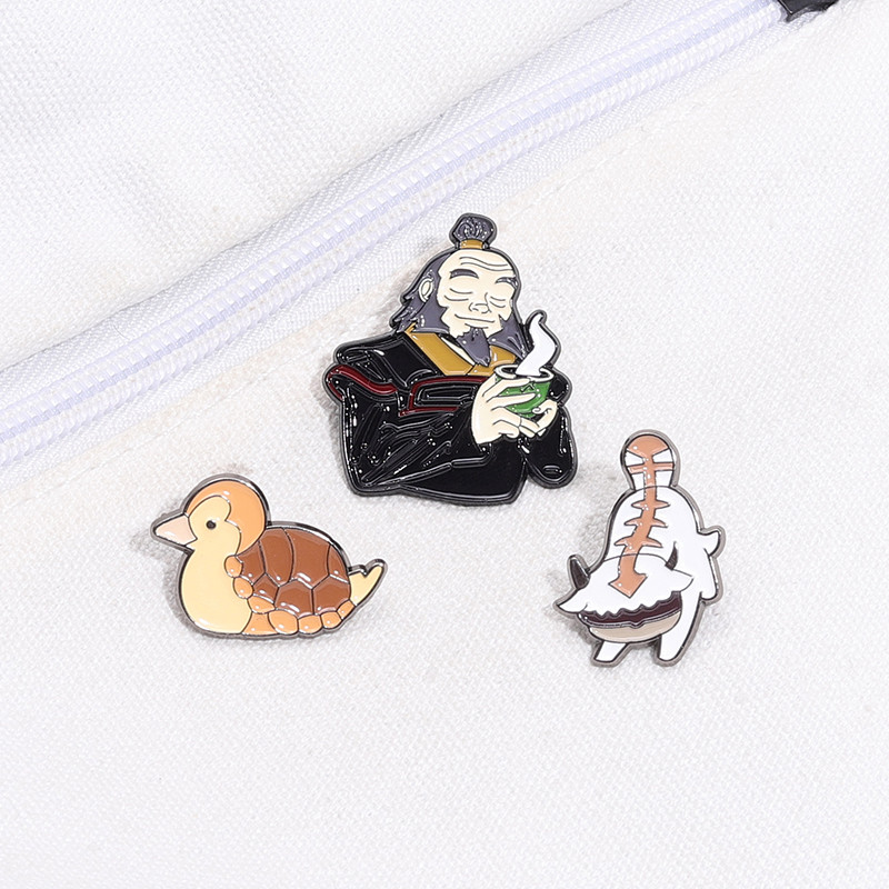 Cartoon Avatar Pin Anime Badges Cute Turtle Brooch for Clothes Backpack ...