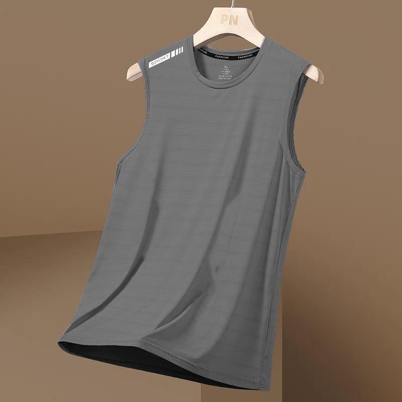 [4 Colors] M-5XL Men's Dri fit Sando Quick-Dry Solid Color Training ...