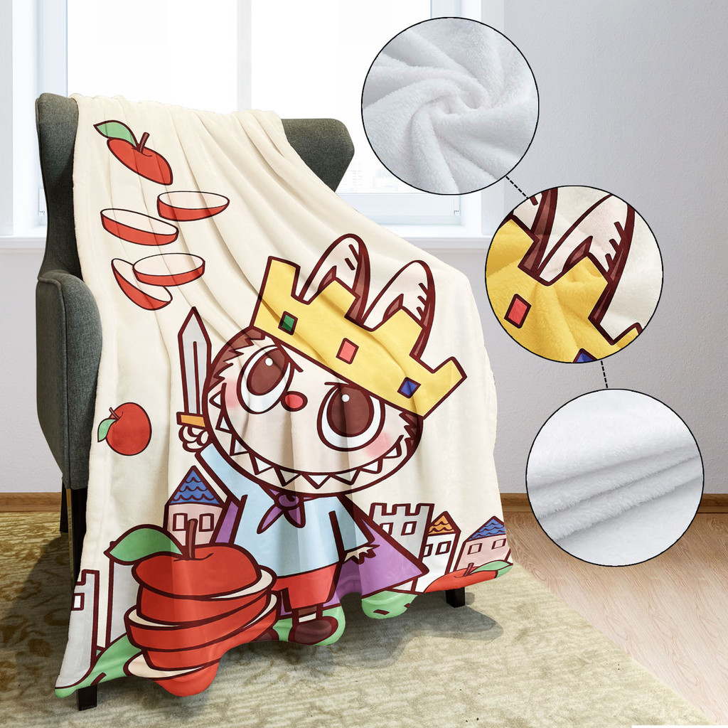 labubu blanket ,POP MART, bleeves blanket，Cute Blanket, Throw for Sofa ...