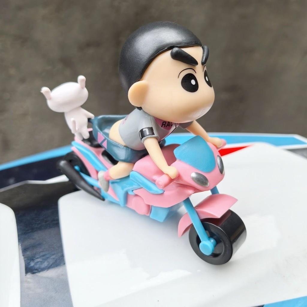 Anime Crayon Shin-chan Figuras Toys Shin-chan Doll Movable Tire Action ...