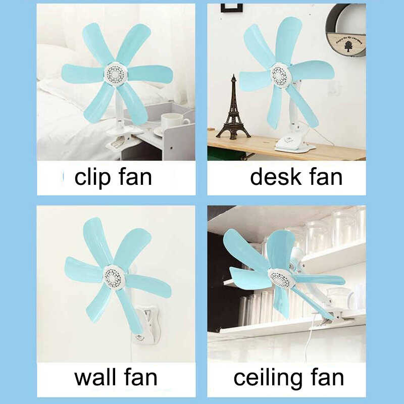 Home 2024 Desop Clip Fan Mini Electric Wall Mounted Office Clamp Cook ...