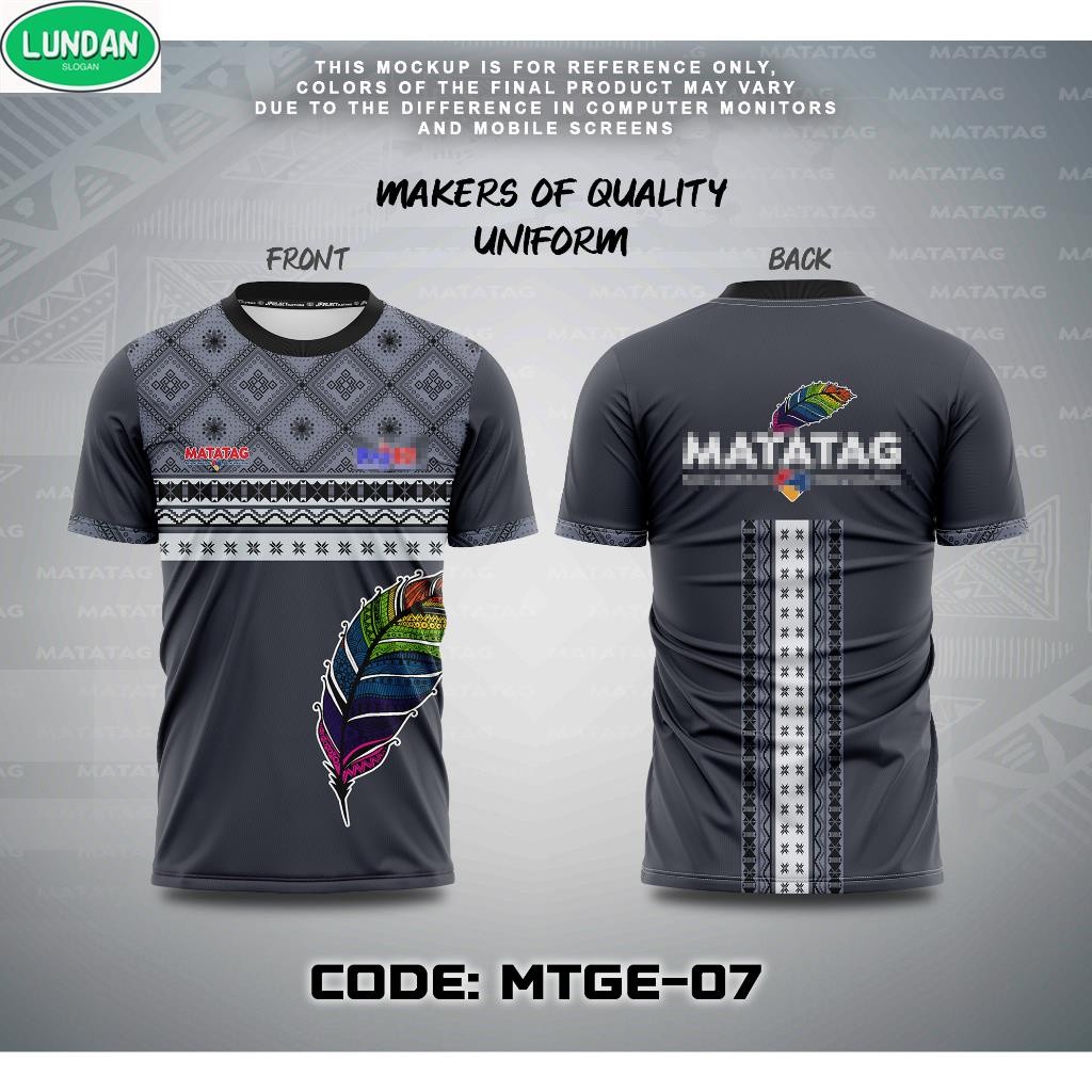 Nowyou - MATATAG UNIFORM SUBLIMATION DEPED BADGE TSHIRT FOR MEN AND ...
