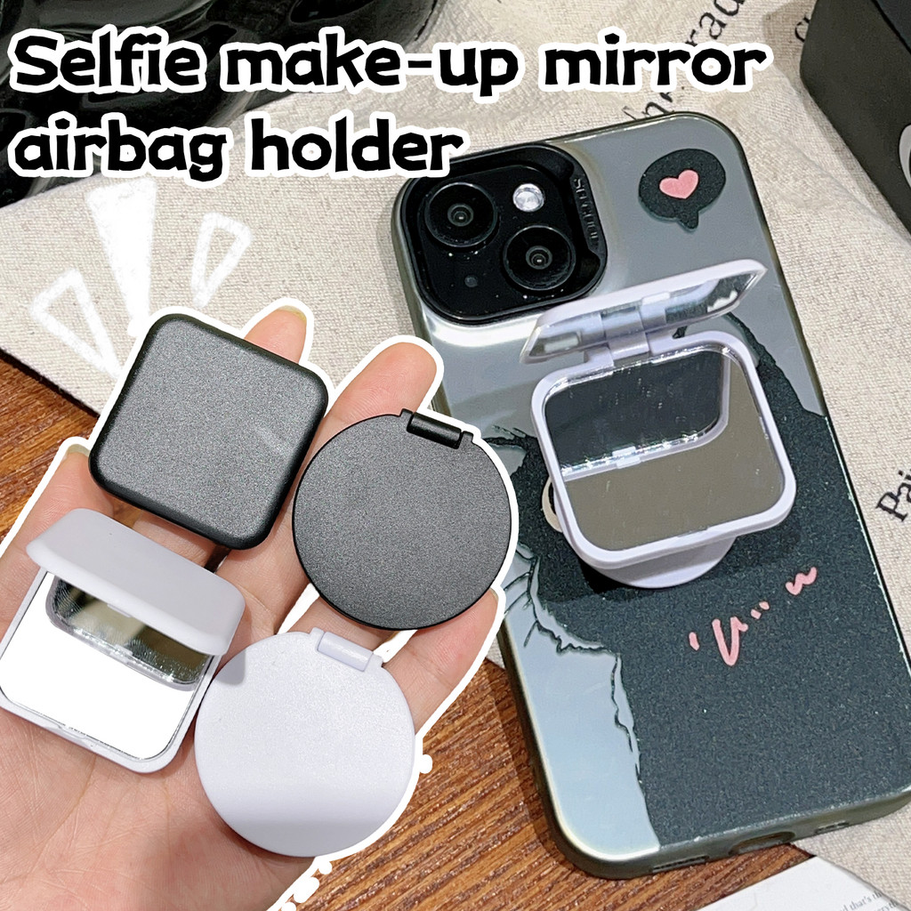 Multi Functional Selfie Makeup Mirror with A Retractable Phone Stand ...