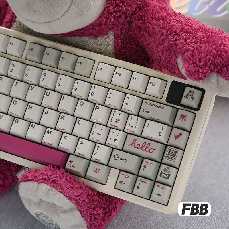 Keycap Retro Red Side Engraved Original Height PBT Heat Sublimation ...