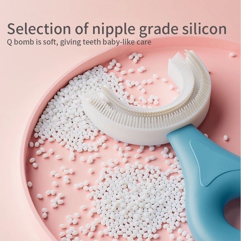 SCCS~Buy 1 Take 1 360 Degrees kid's U-shaped Toothbrush & Toothpaste ...