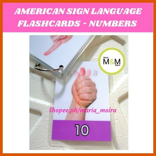 ∣ NUMBERS and ALPHABET SIGN LANGUAGE FLASHCARDS ASL, Laminated ...