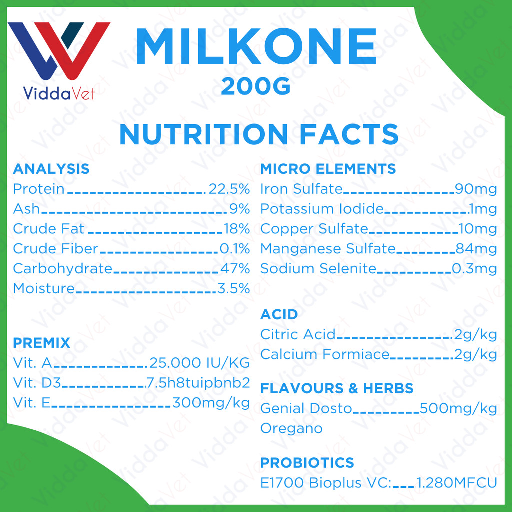 Milkone 200g milkone goat milk replacer milk one for dog, puppies, goat ...