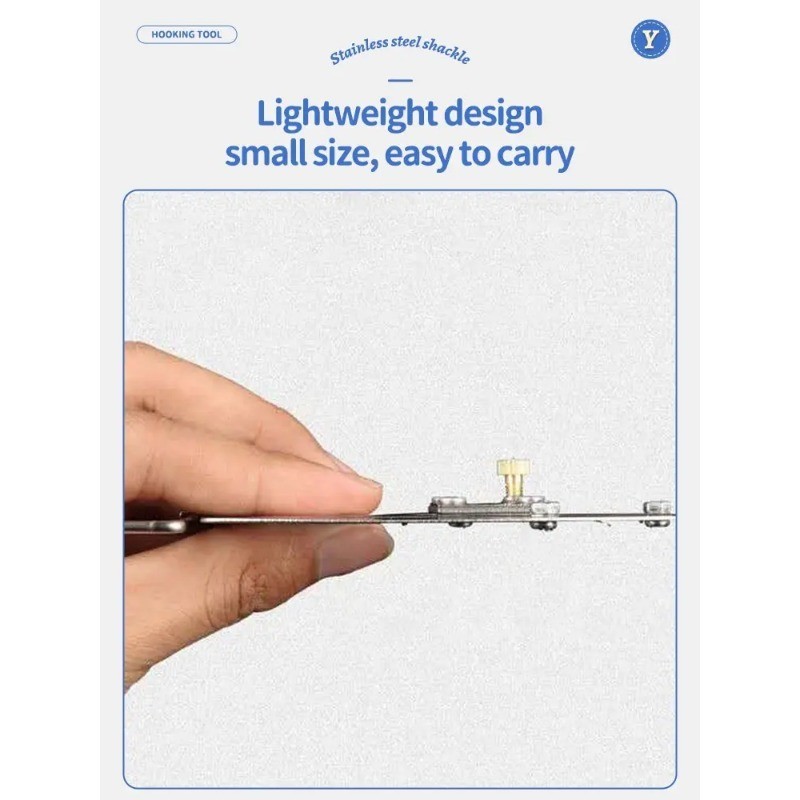 1Pc Quick Hook Tying Device Manual Stainless Steel Fishhook Tying ...