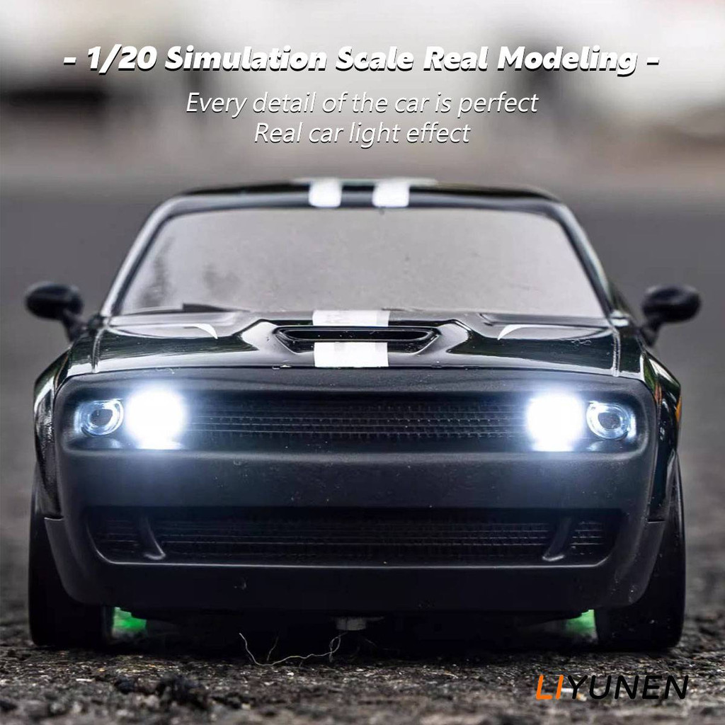 4WD RC Drift Car Toy Dodge SRT Hellcat Model Racing GTR Remote Control ...
