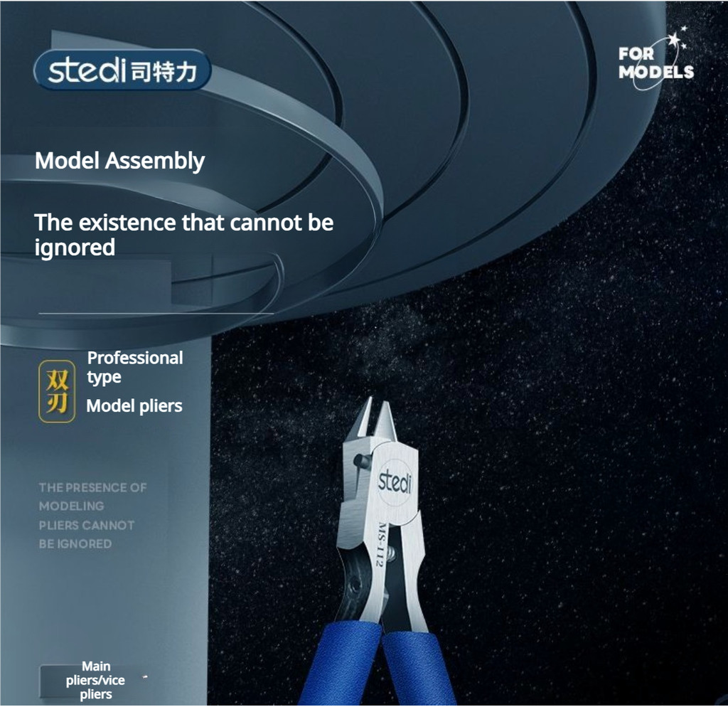 Double Blade Scissors Pliers Flat Cutting Flush Pliers Stedi MS-112 ...