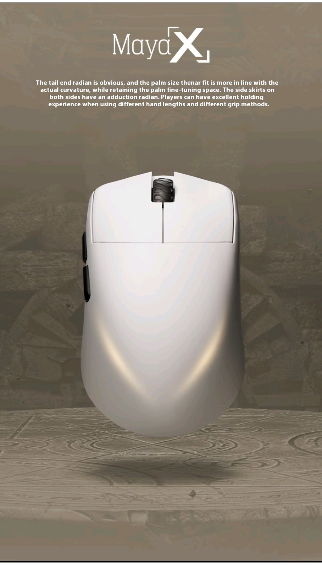 Lamzu Maya X Wireless Mouse Nordic 52840 Paw3950 8000Hz Lightweight ...