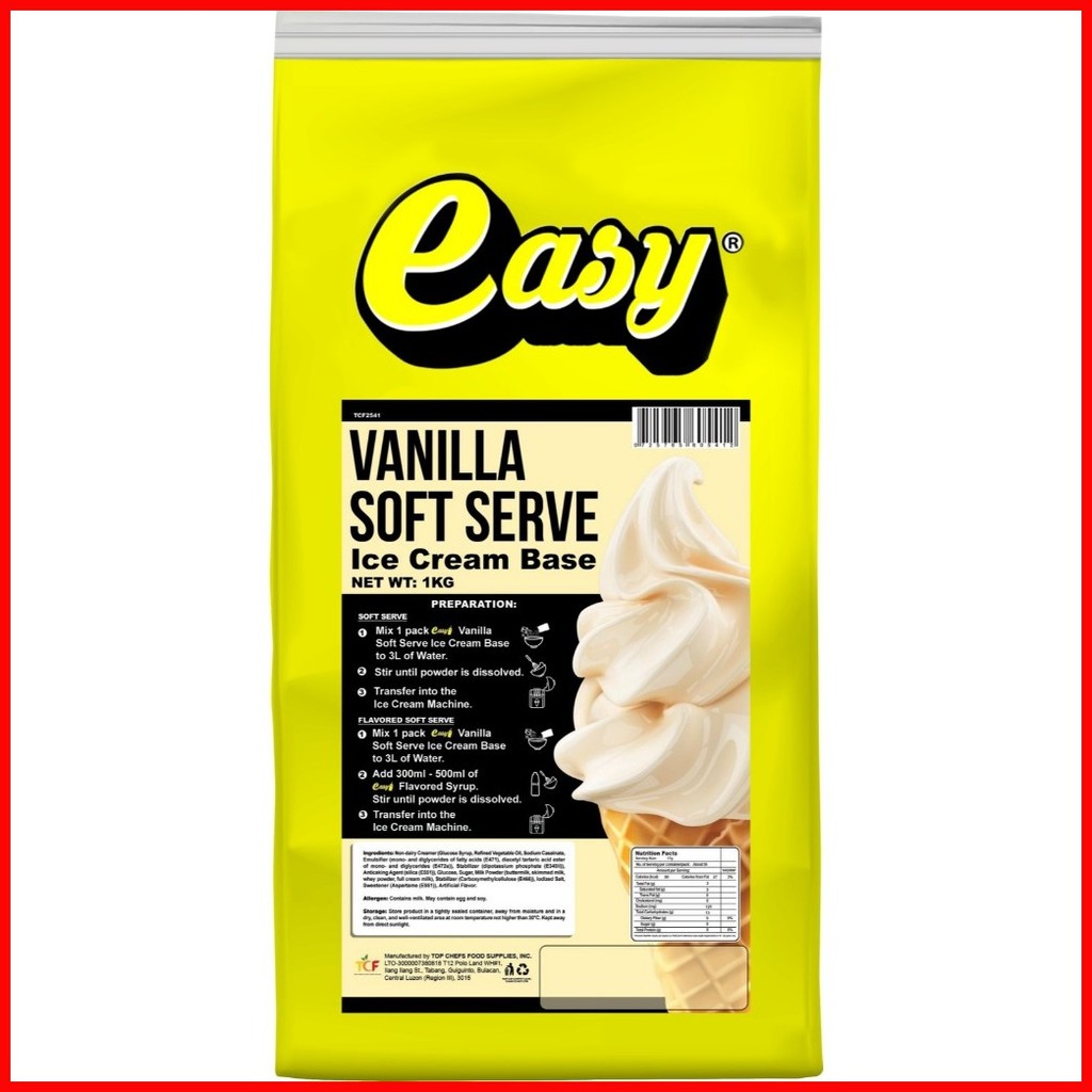 ♨ ۩ EASY BRAND - Vanilla Soft Serve Ice Cream Powder Premix 1kg ...