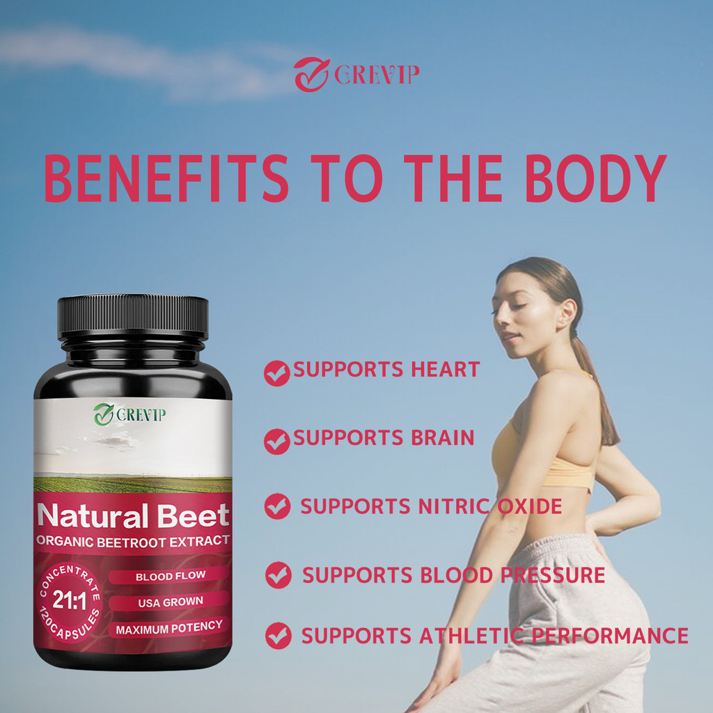 GREVIP Beet Root Extract 1250 mg, 21:1 concentrate, from 28,350 mg ...