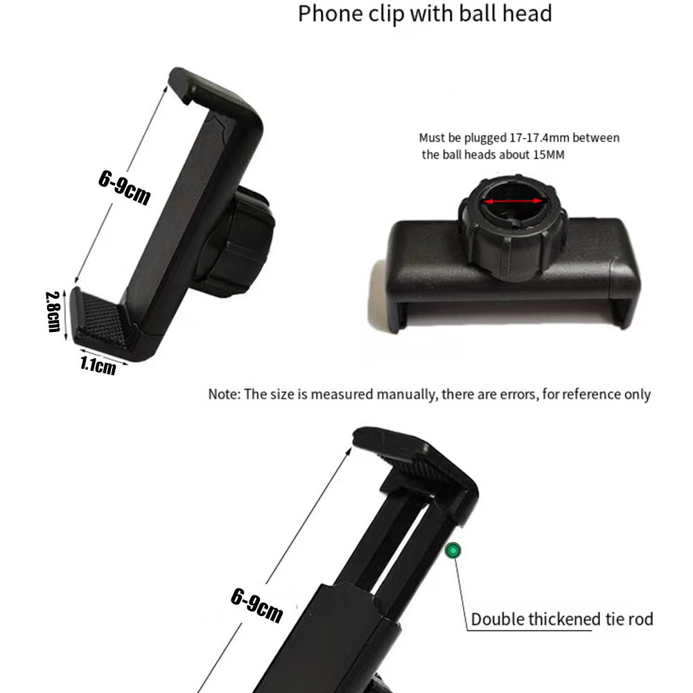 Multifunctional large round tube cell phone clamp 3-6cm diameter ...