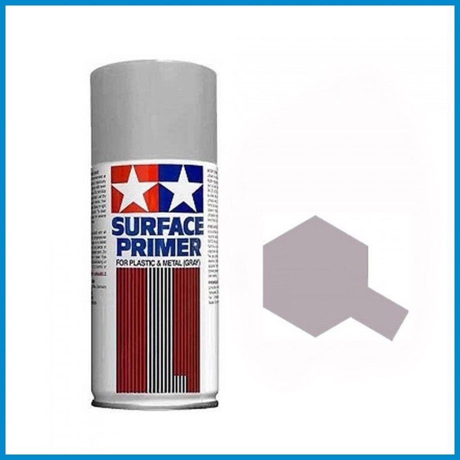 Tamiya Surface Primer L for Plastic & Metal (Gray) | Shopee Philippines
