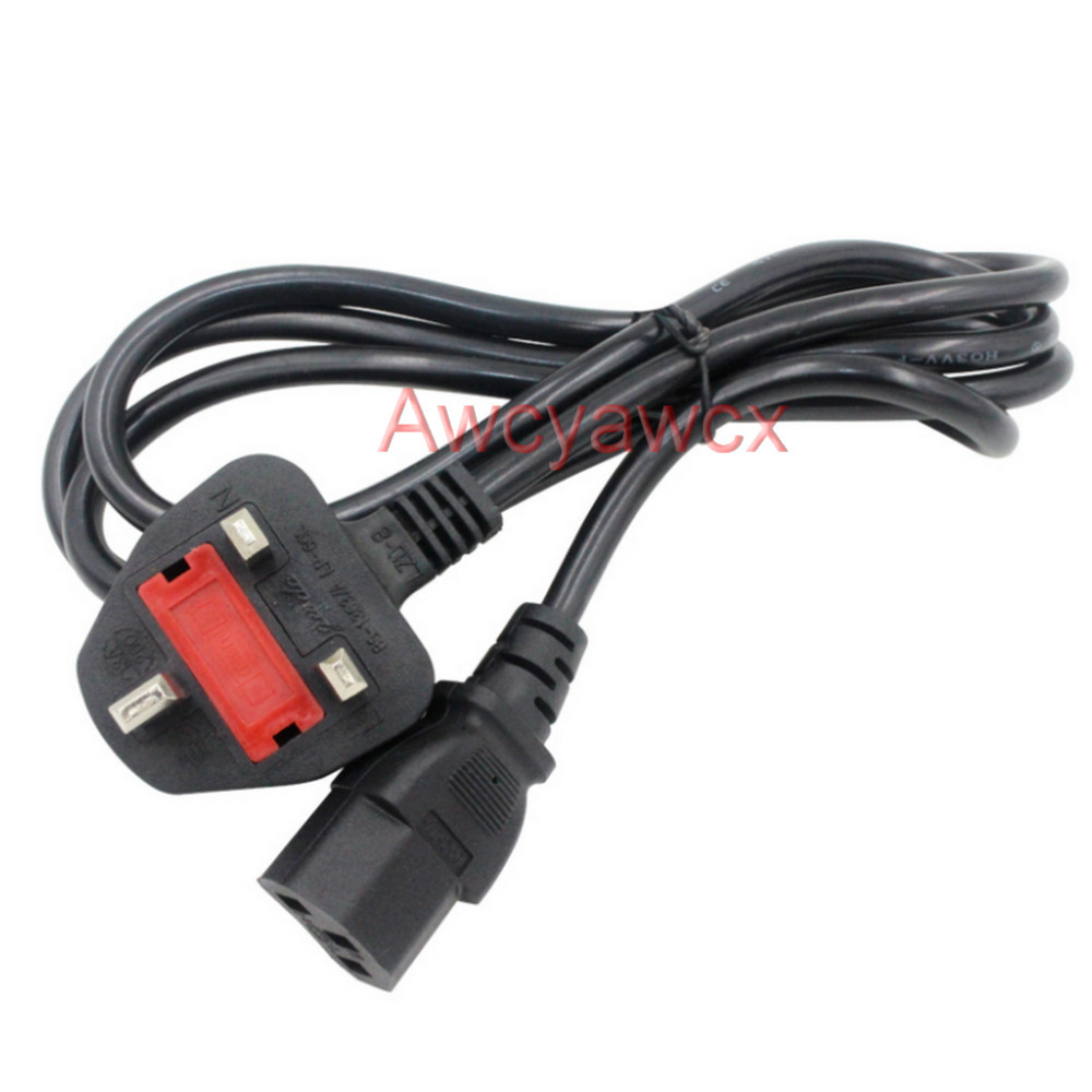 UK plug AC 100V-250V Power adapter To IEC C13 Kettle Lead Cable 2 3 Pin ...