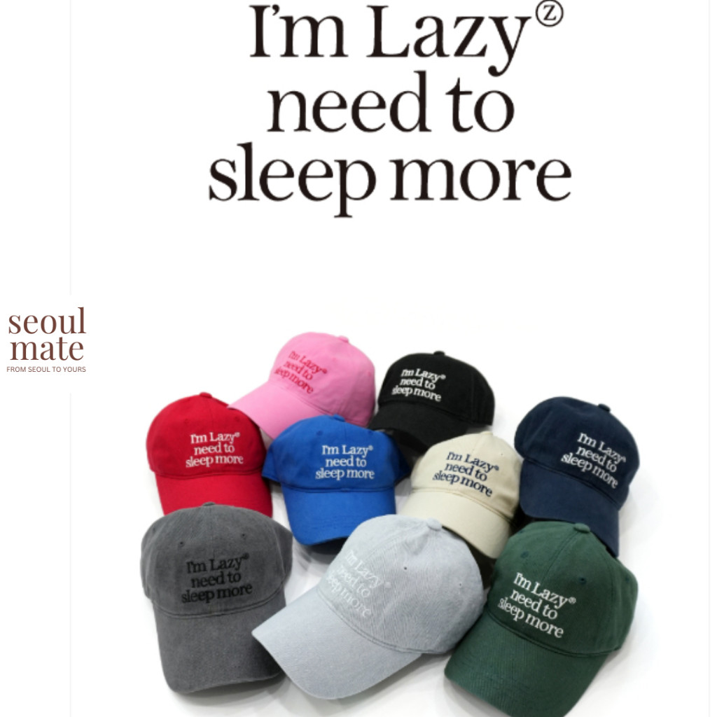 LAZY Z I'm Lazy Need To Sleep More Ball Cap | Shopee Philippines