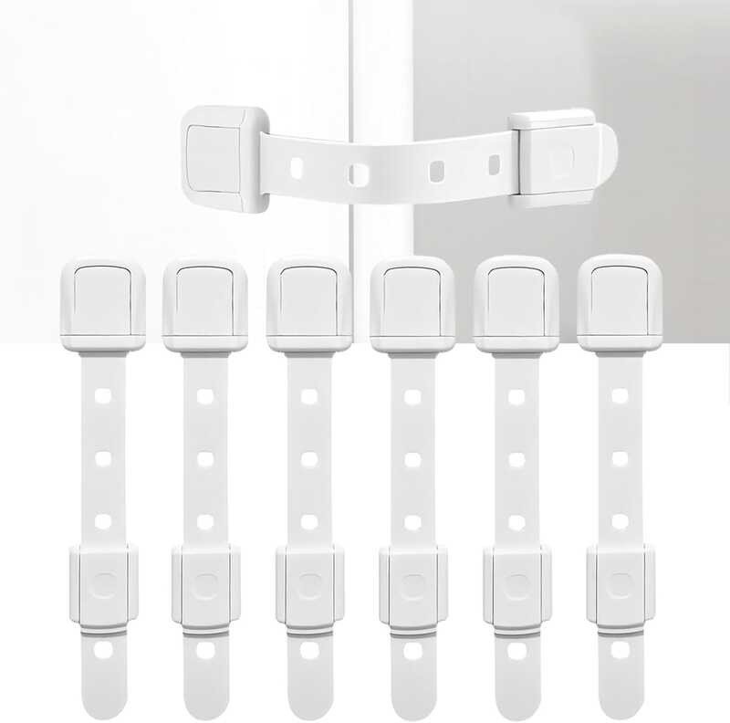Zuosiba 6 Pack Safety Cabinet Loc, Proof Refrigerator Lock with Sticky ...