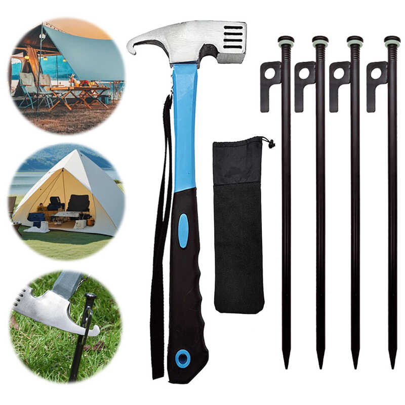 30 Cm Labas Site Nail Heavy-Duty Steel Stake Na May Hammer Camping ...