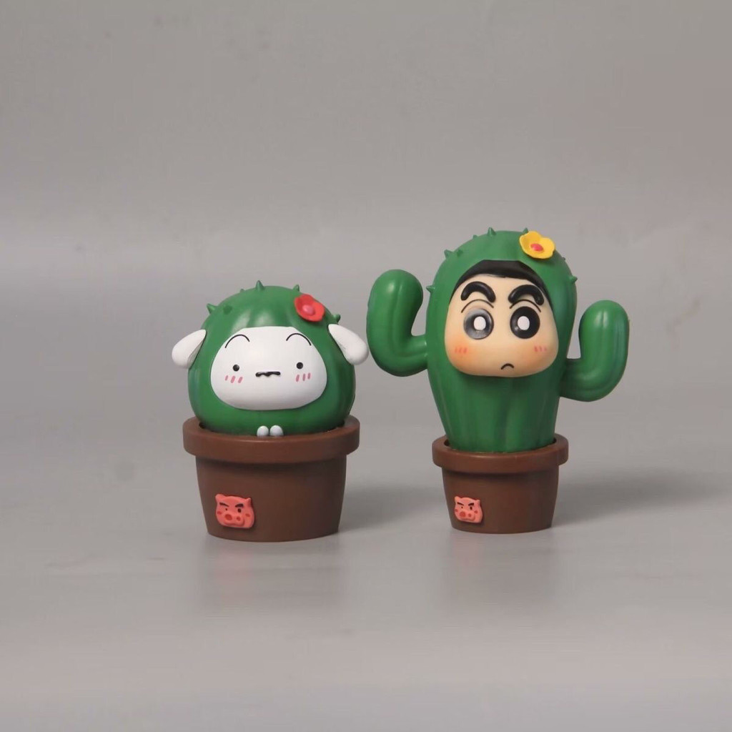 F1 Anime Crayon Shin Chan Series COS Set Cactus Style With Handheld ...